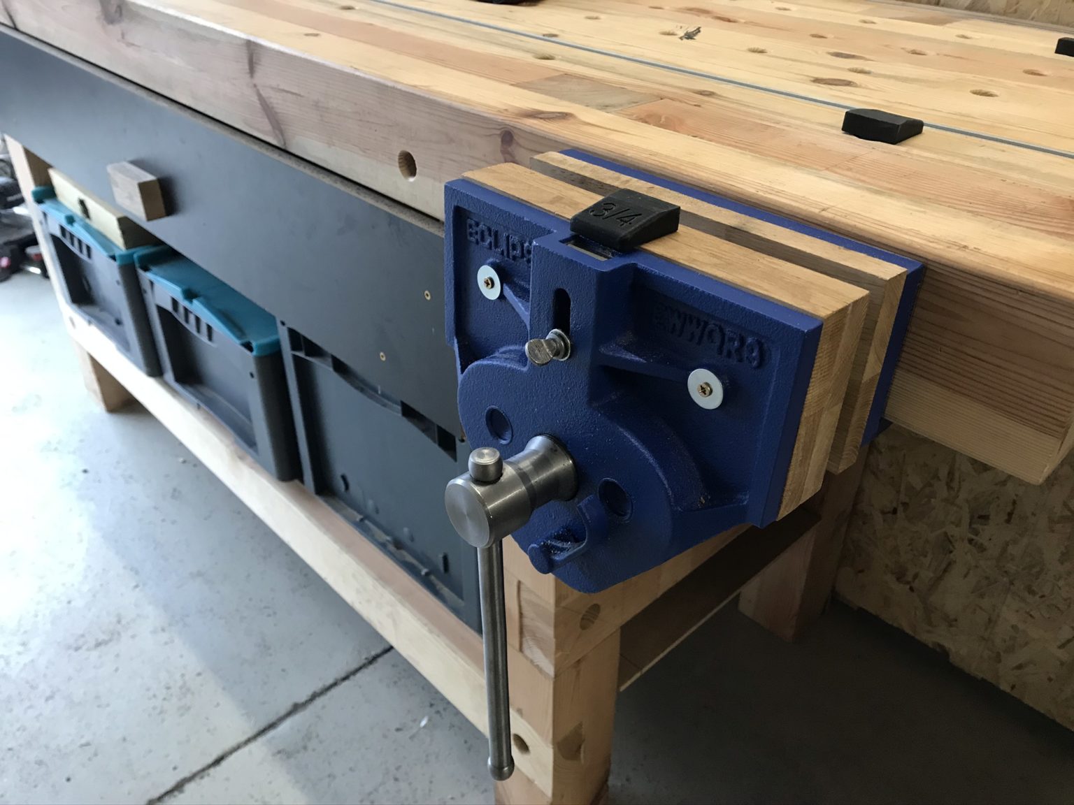 Woodworking Vice Installation - how to install a workbench vise